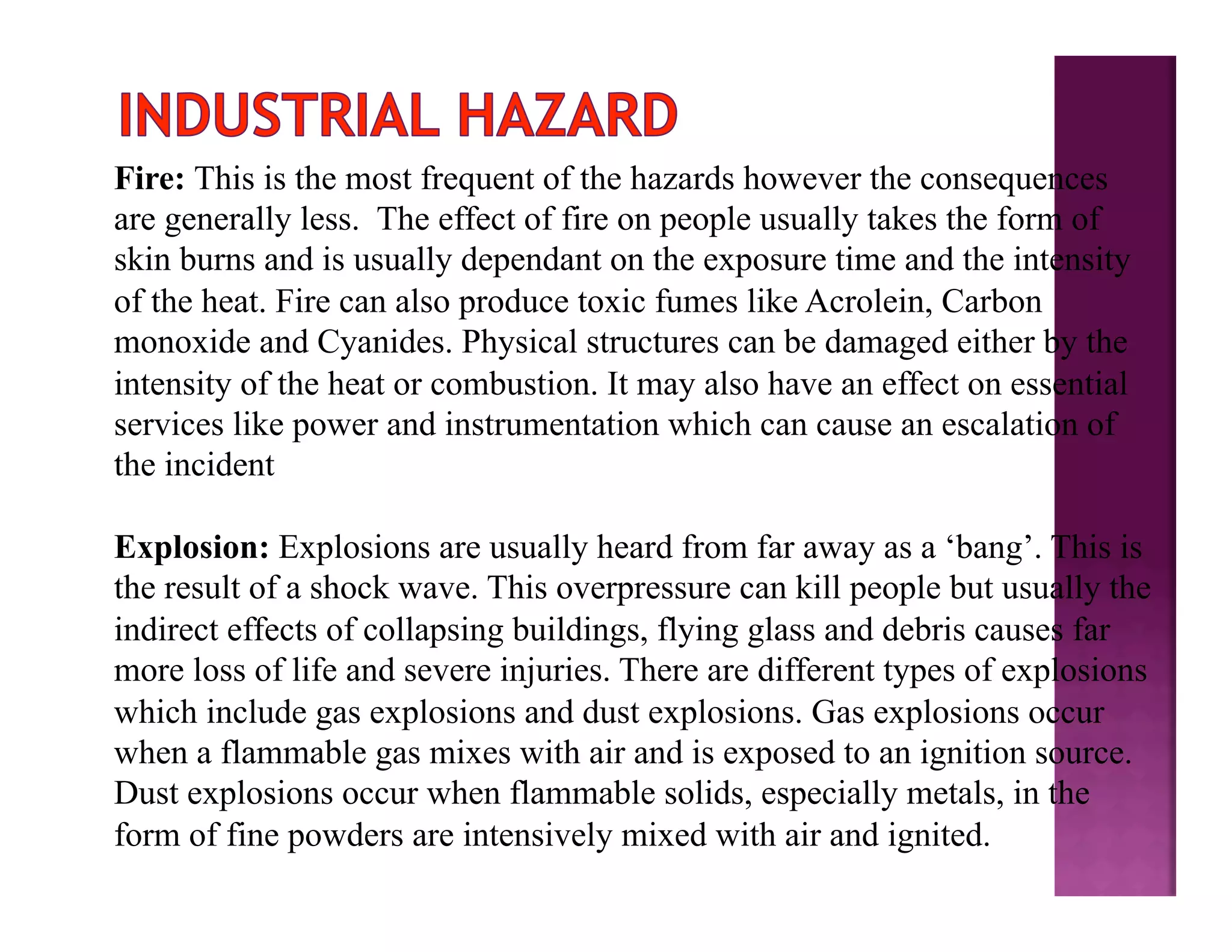 Industrial Hazards and Their Safety Measure in Textile Industry | PDF
