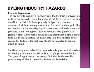 Industrial Hazards and Their Safety Measure in Textile Industry | PDF