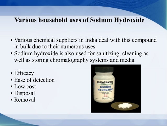 Sodium Hydroxide Disposal – Sodium hydroxide – SSMSR