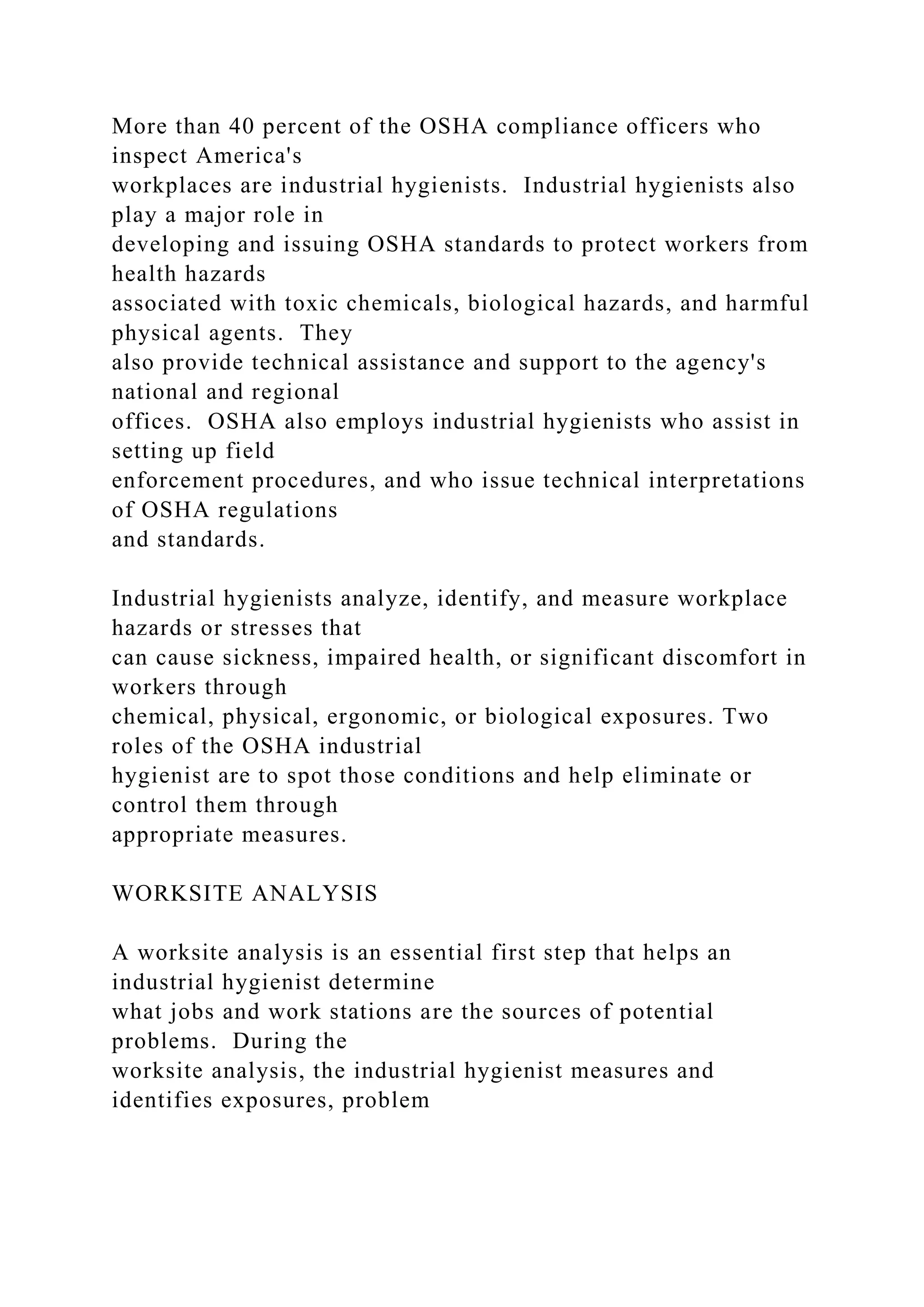 INDUSTRIAL HYGIENE .docx