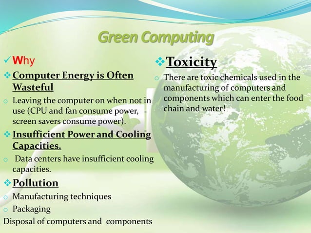 Industrial implementation green computing | PPT