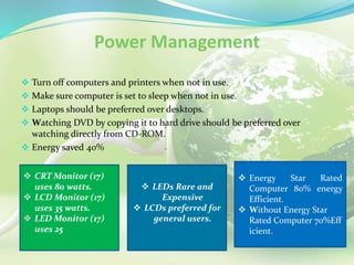 Industrial implementation green computing | PPTX