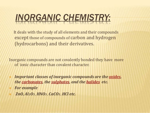 Industrial inorganic chemistry
