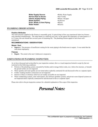 Industrial inspection sample report | PDF