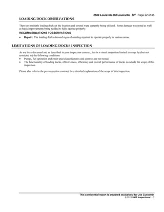 Industrial inspection sample report | PDF