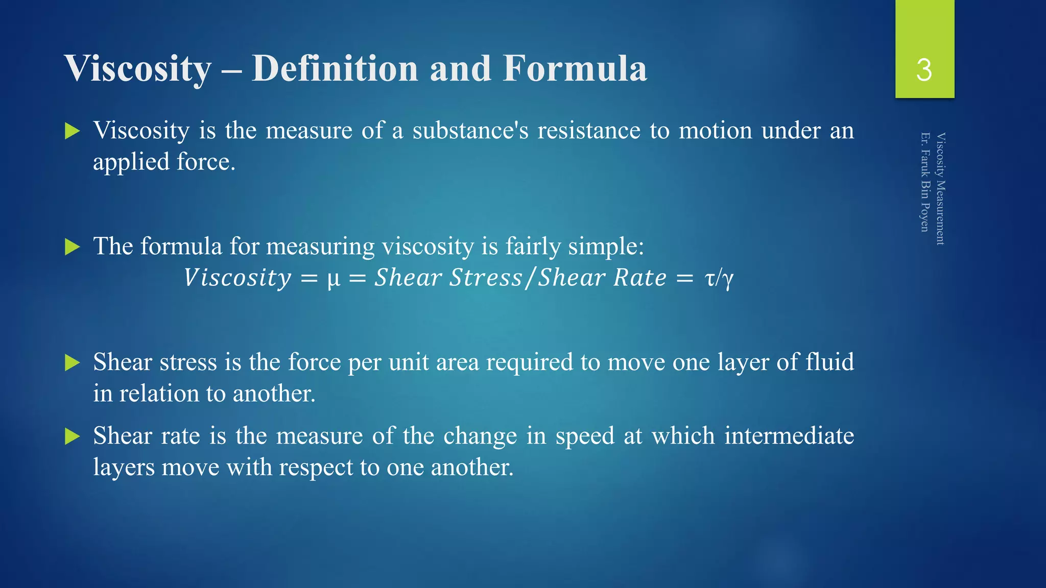Viscosity Measurement | PDF