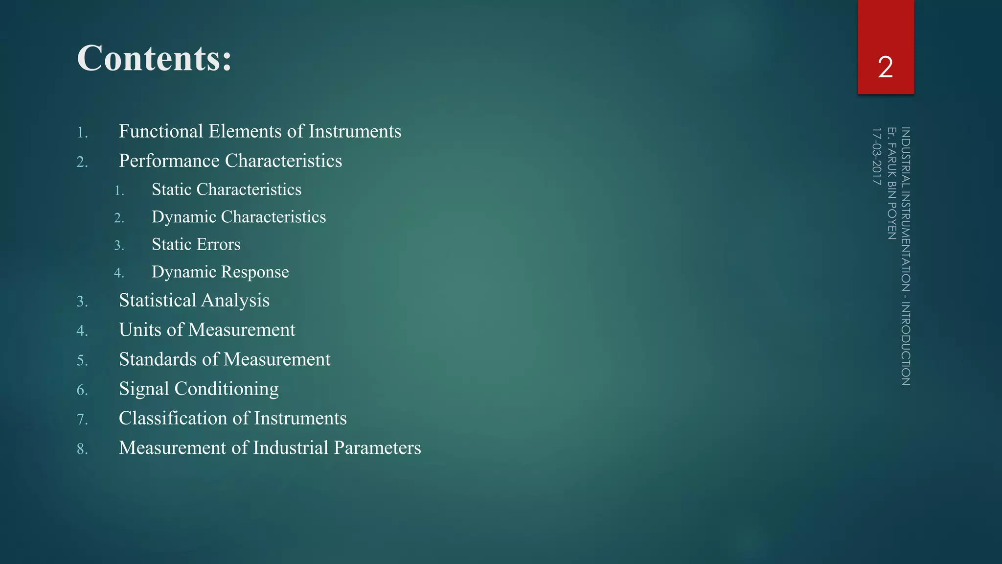 Industrial Instrumentation An Introduction | PDF
