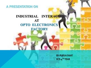 Industrial interaction | PPTX