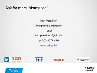 Industrial Internet - Business Revolution programme presentation | PPT