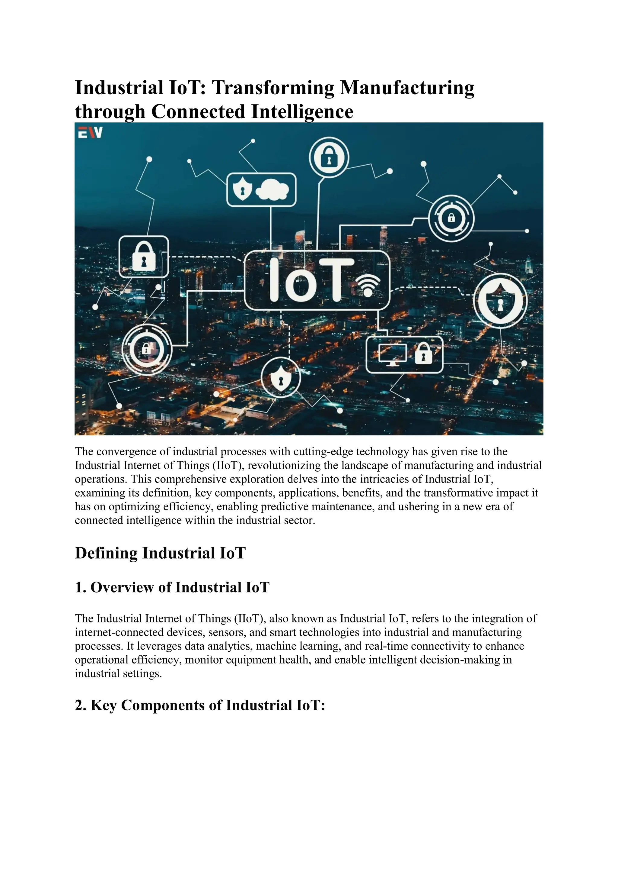 Industrial IoT: Applications, Benefits, And Challenges | Enterprise Wired | PDF