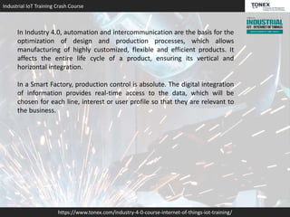 Advanced Industrial IoT, IIoT Training Crash Course For You - Tonex ...
