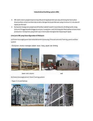 Industrialised building system (IBS) | DOCX