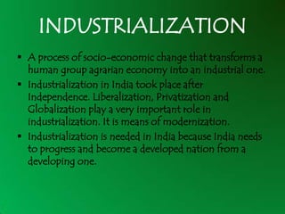 Industrialization | PPTX