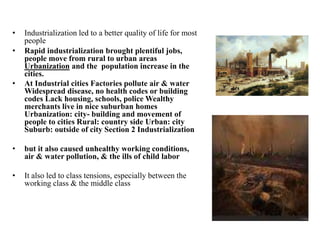 Social Effects of the Industrial Revolution | PPTX
