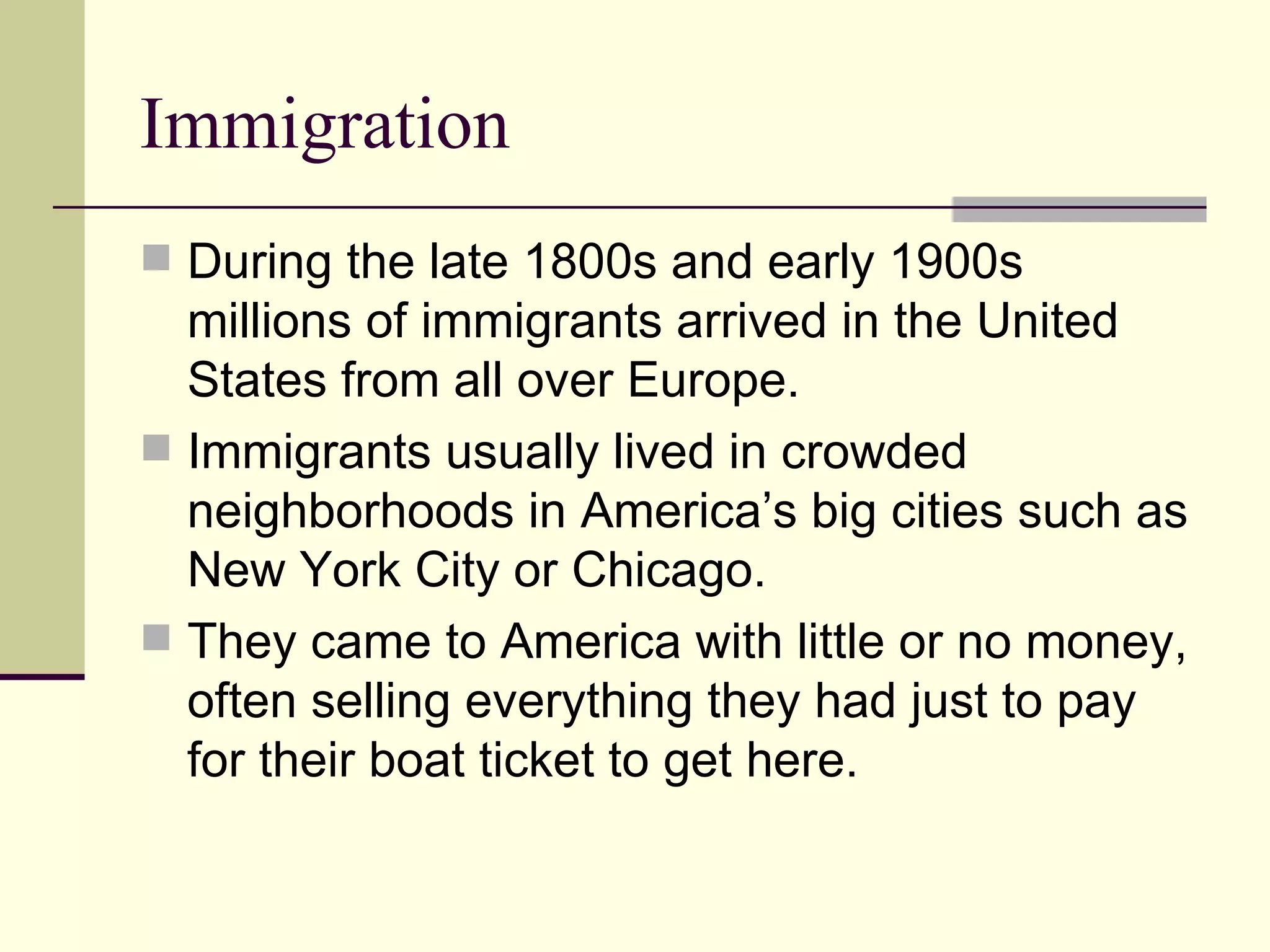 Industrialization and immigration | PPT