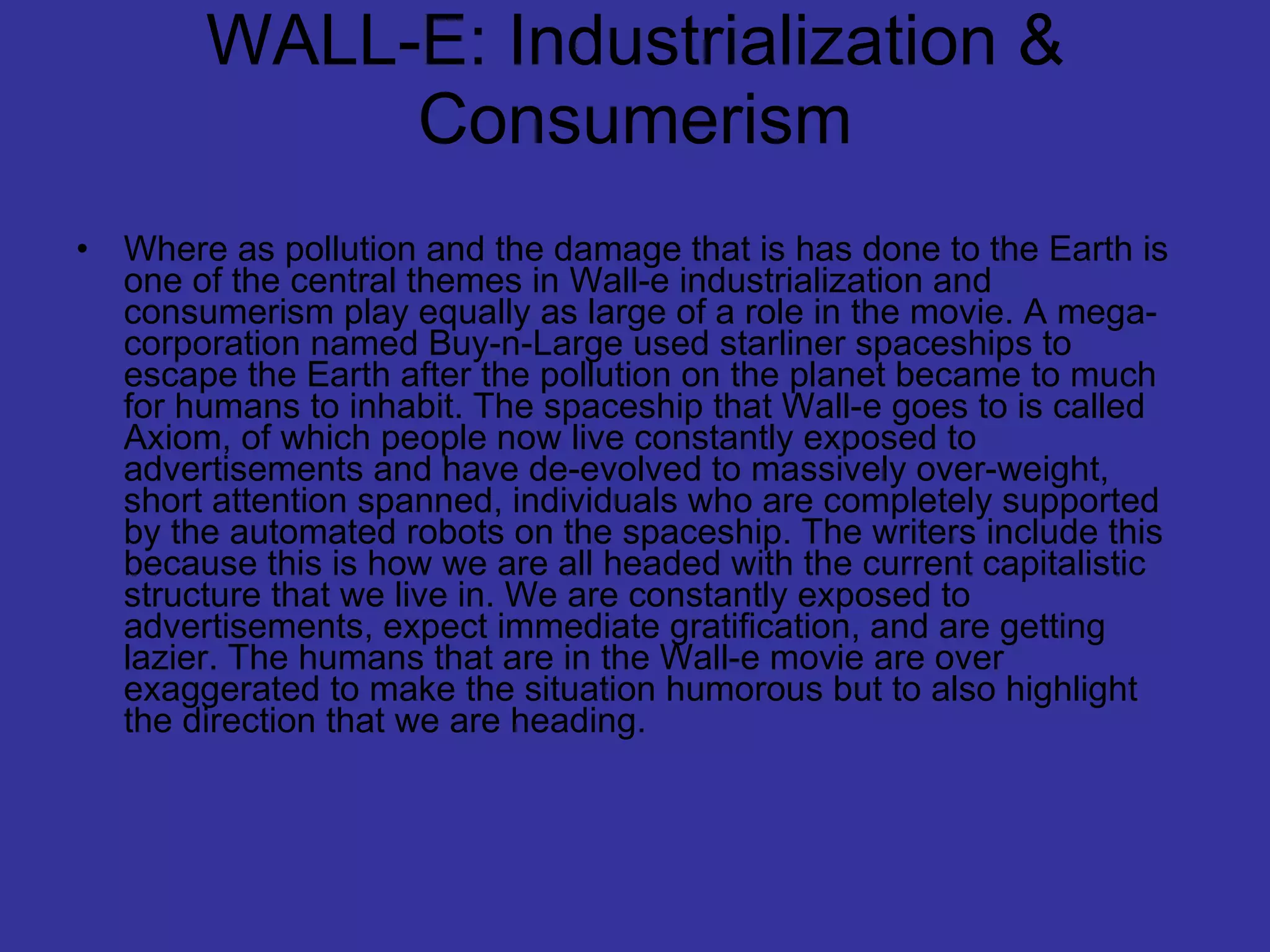 Wall-E Presentation | PPT
