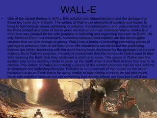 Wall-E Presentation | PPT
