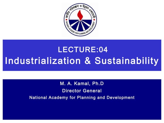 Industrialization & sustainability(L4) | PPT | Industrial Property | Real Estate