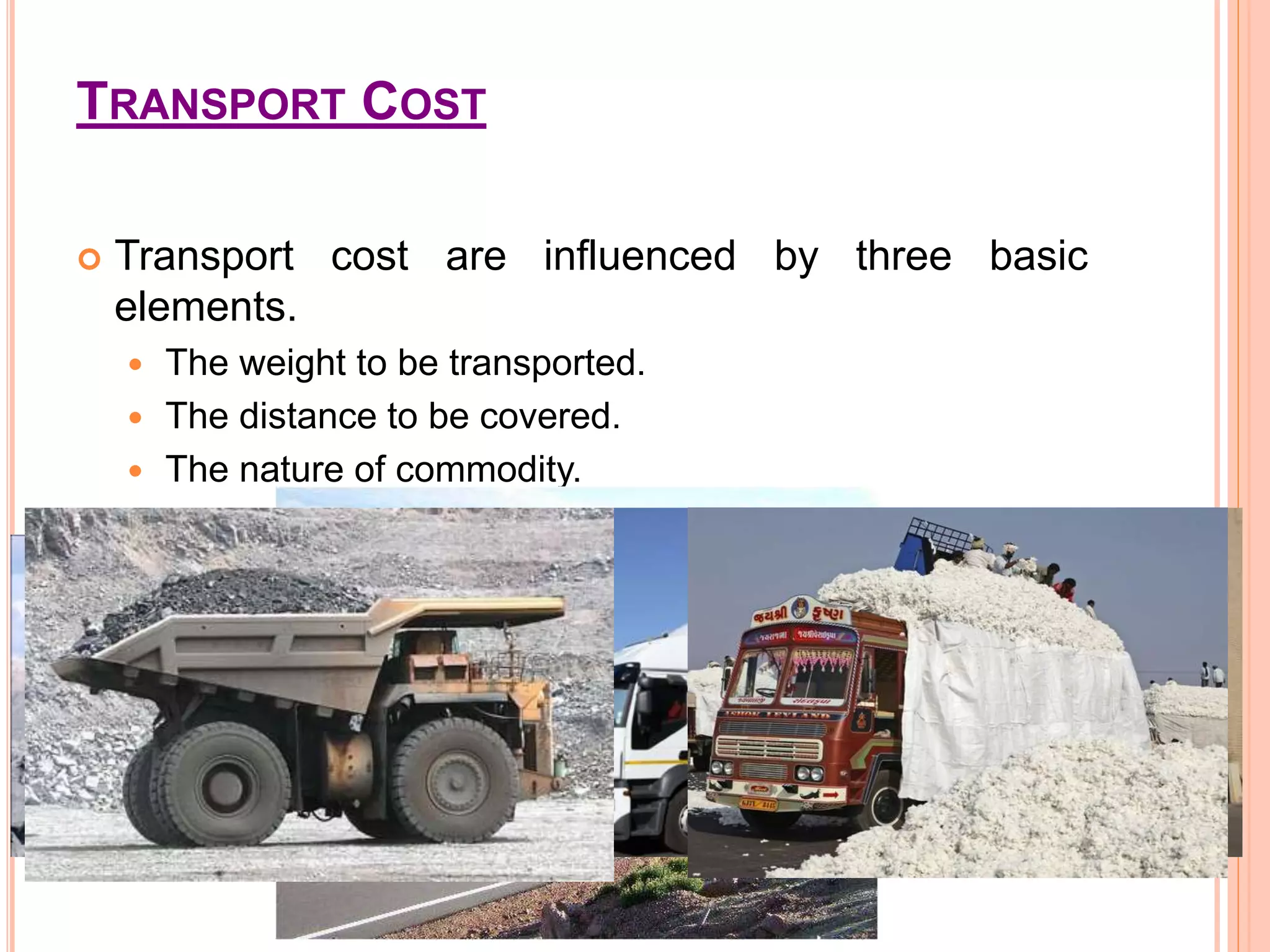 Weber's least cost theory and basics of industrial location | PPTX
