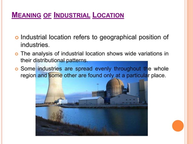 Weber's least cost theory and basics of industrial location | PPTX ...