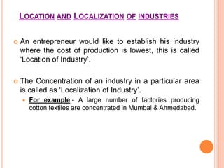 Weber's least cost theory and basics of industrial location | PPTX