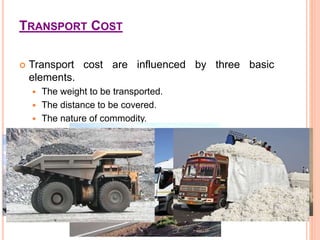 Weber's least cost theory and basics of industrial location | PPTX