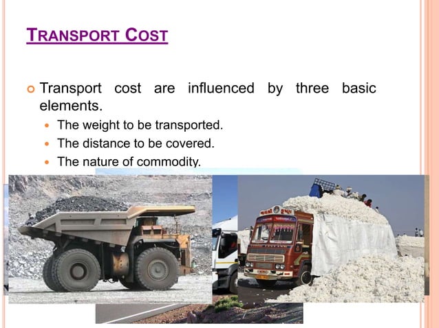 Weber's least cost theory and basics of industrial location | PPTX | Commodities | Economy