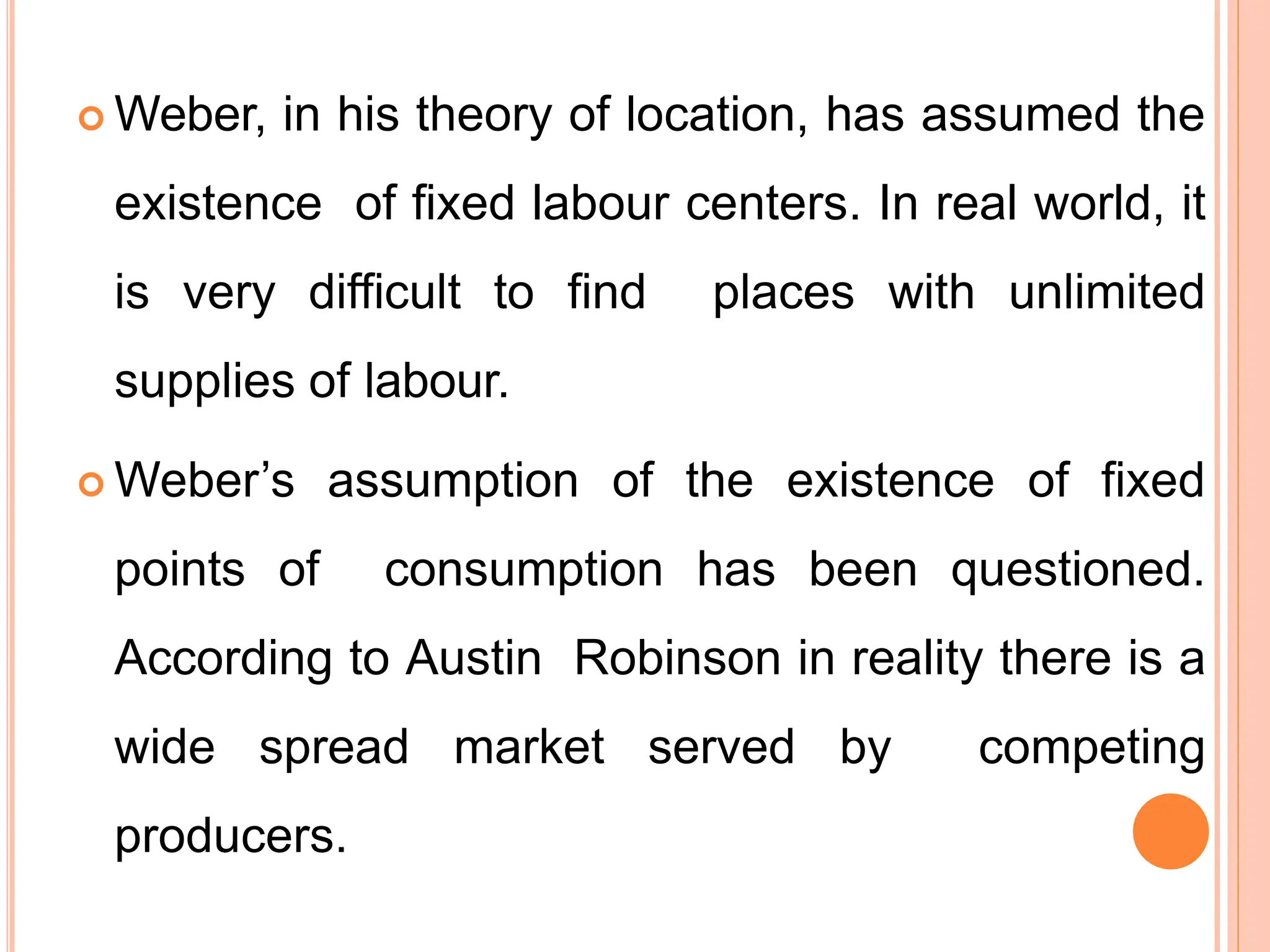 Alfred Weber's Theory of industrial location | PPTX