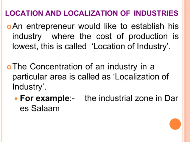 Alfred Weber's Theory of industrial location | PPTX