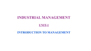 Industrial Management PPT.pptx, industrial Management | PPTX