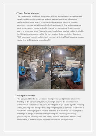 Industrial Manufacturing Machines for Efficient Production | PDF