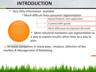 Nested approach to the segmentation of B2B markets | PPTX