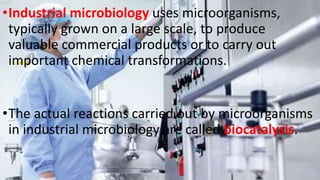 Industrial microorganisms and product formation | PPTX