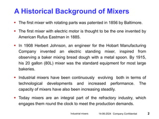 Industrial Mixer for Refractory industry.pptx