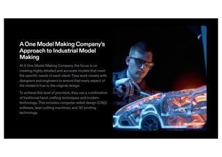 A One Model Making - Top Industrial Model Makers in India | PDF | Model ...