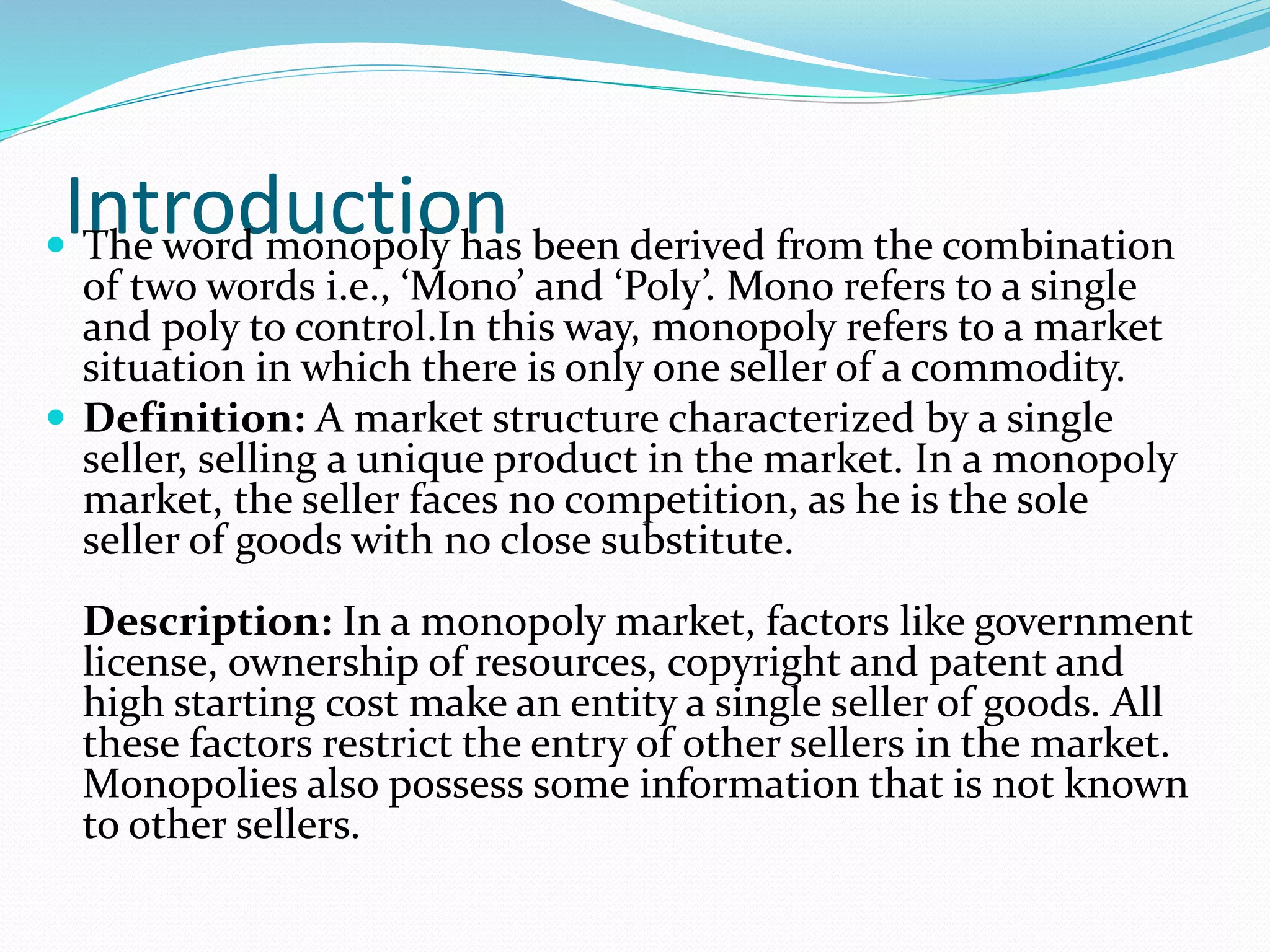 Industrial monopoly | PPTX