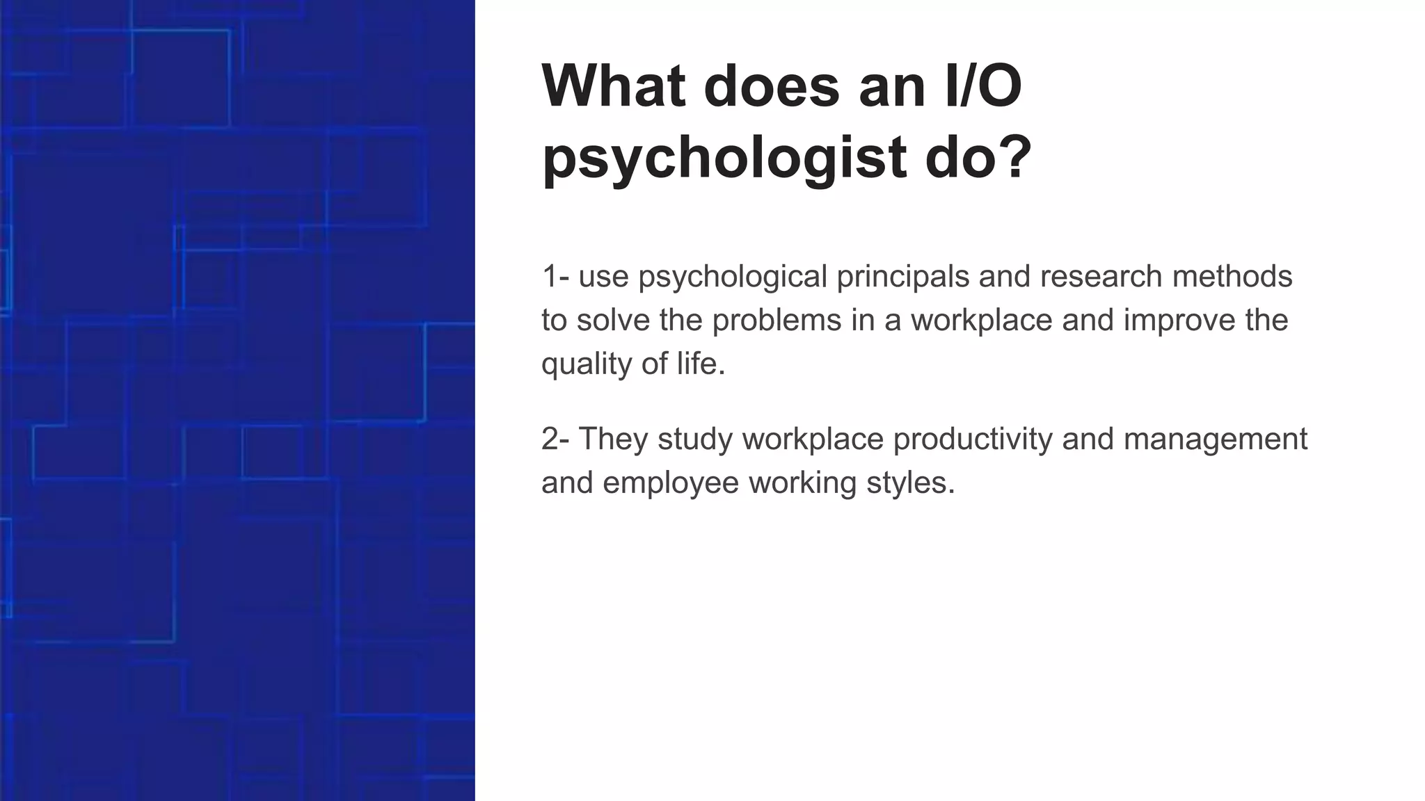 Industrial organizational pschology | PPTX | Business | Business and ...