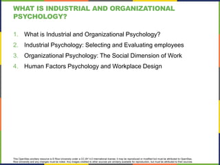 Industrial Organizational Psychology | PPTX