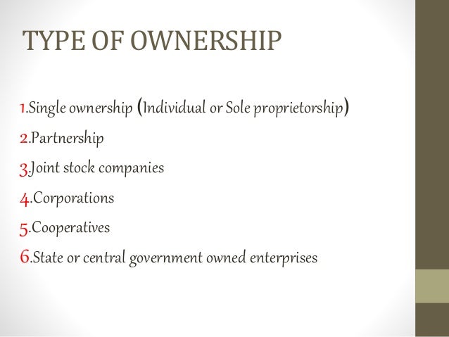 Industrial ownership