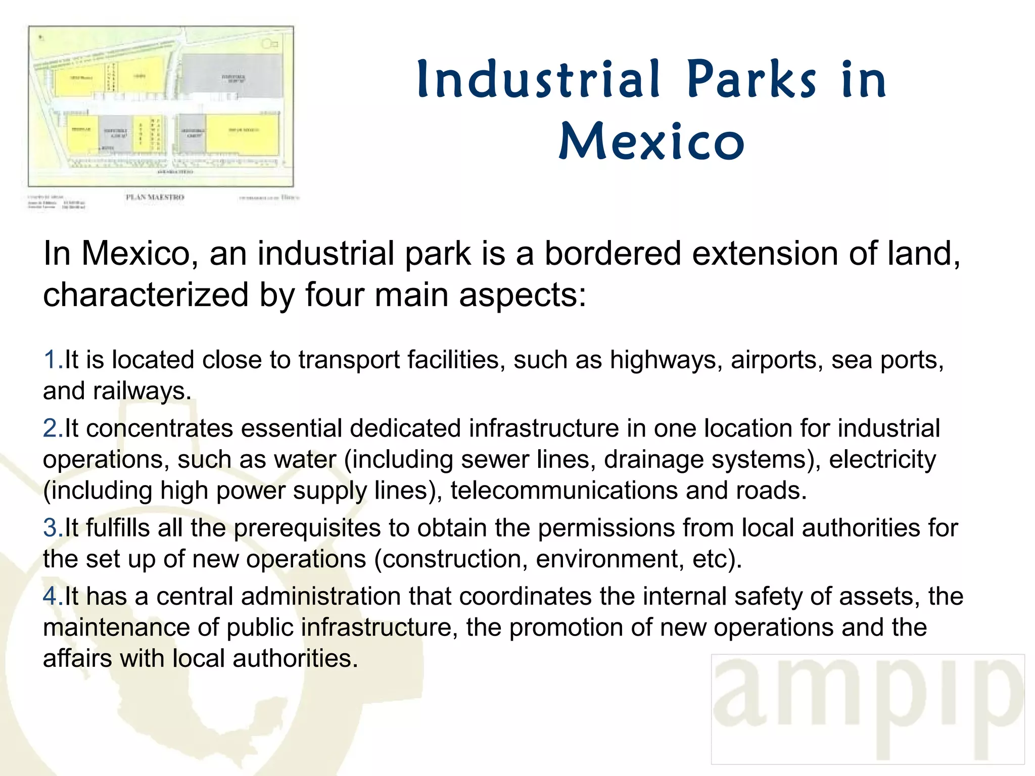 Industrial parks in Mexico, AMPIP | PPT