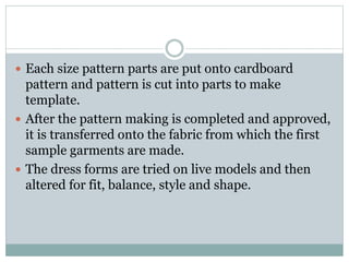 Industrial pattern making | PPTX