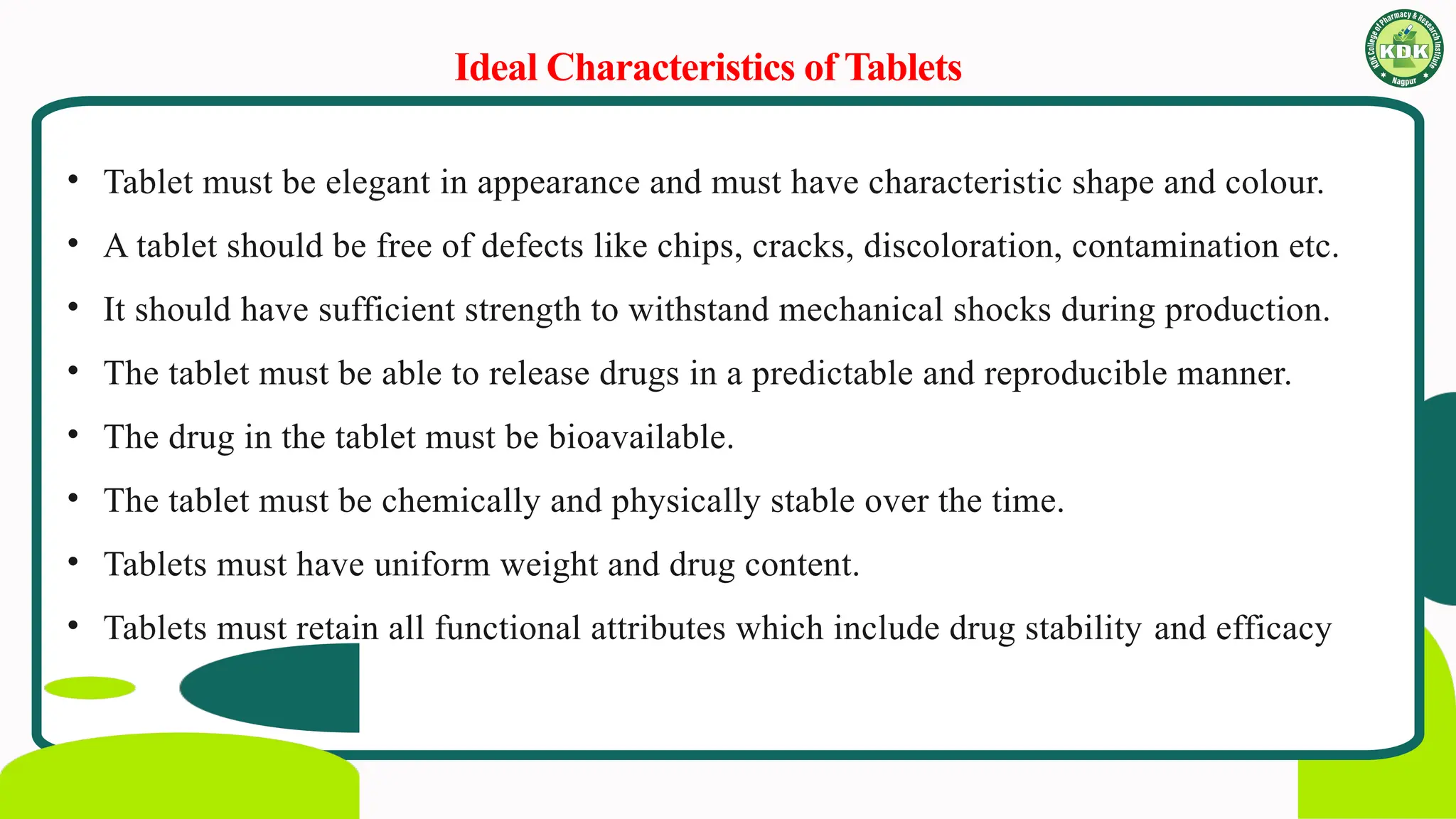 Industrial Pharmacy - 1 (Unit 2: Tablets) | B.Pharm 5th Sem | Tablet ...