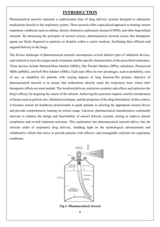 INDUSTRIAL PHARMCY A SCIENTIFIC REVIEW REPORT ON "EVALUATION OF AEROSOLS" | DOCX