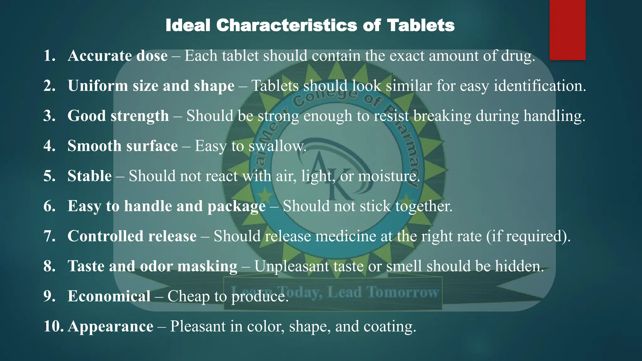Tablets & Liquid orals Industrial pharmacy-I UNIT-2, B. Pharam V ...