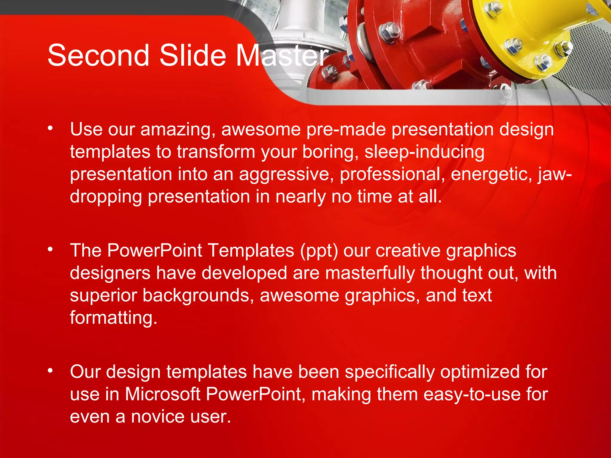 Industrial Pipe Junction Powerpoint Template By Poweredtemplate