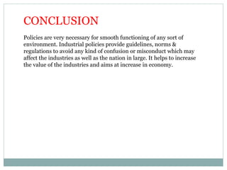 Industrial Policy | PPTX | Commodities | Economy