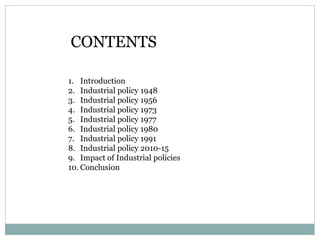 Industrial Policy | PPTX | Commodities | Economy