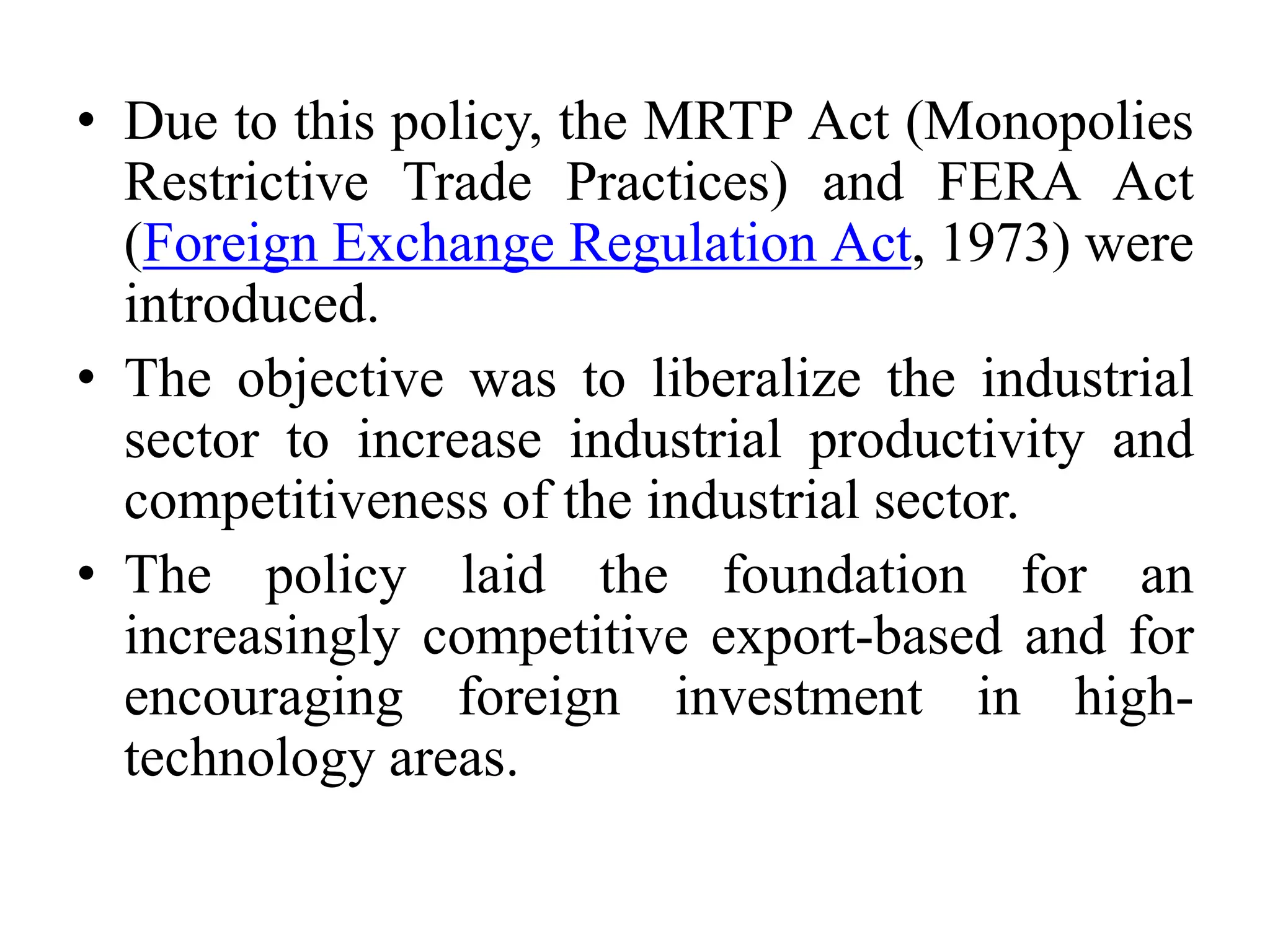 Industrial Policy - 1948, 1956, 1973, 1977, 1980, 1991 | PPTX