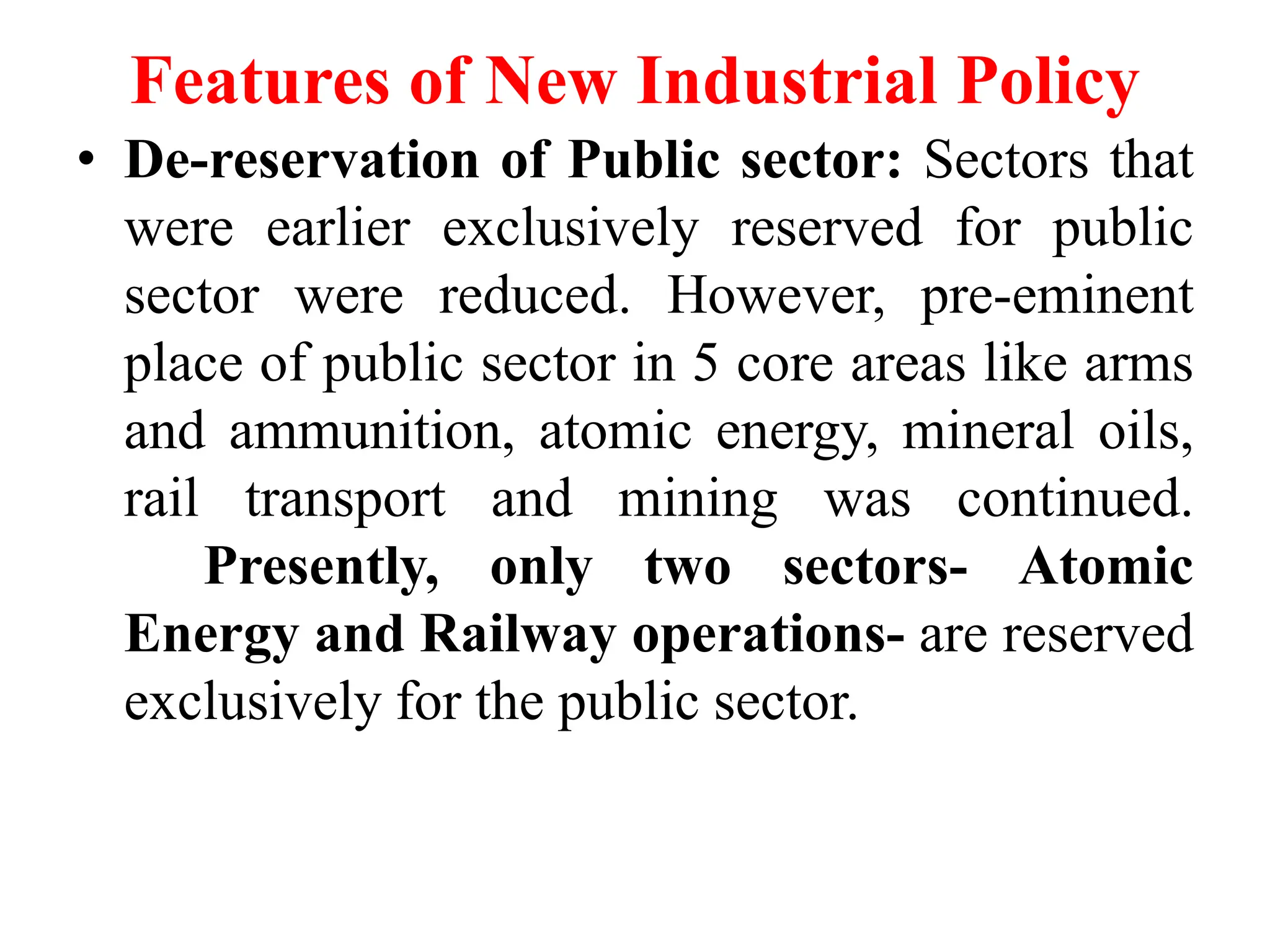 Industrial Policy - 1948, 1956, 1973, 1977, 1980, 1991 | PPTX