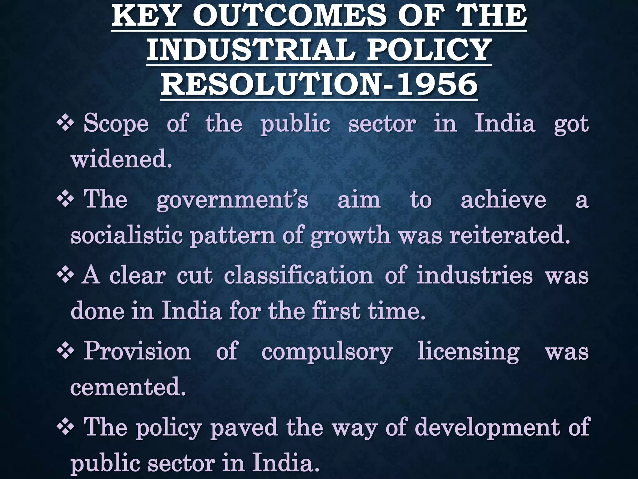 Industrial policy 1956[2] | PPTX